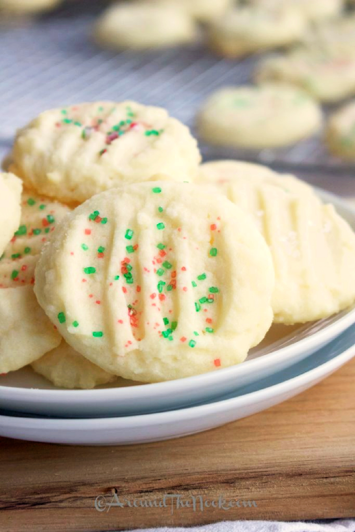 Easy Whipped Shortbread Cookies (Just 30 Minutes!) - Around The Nook