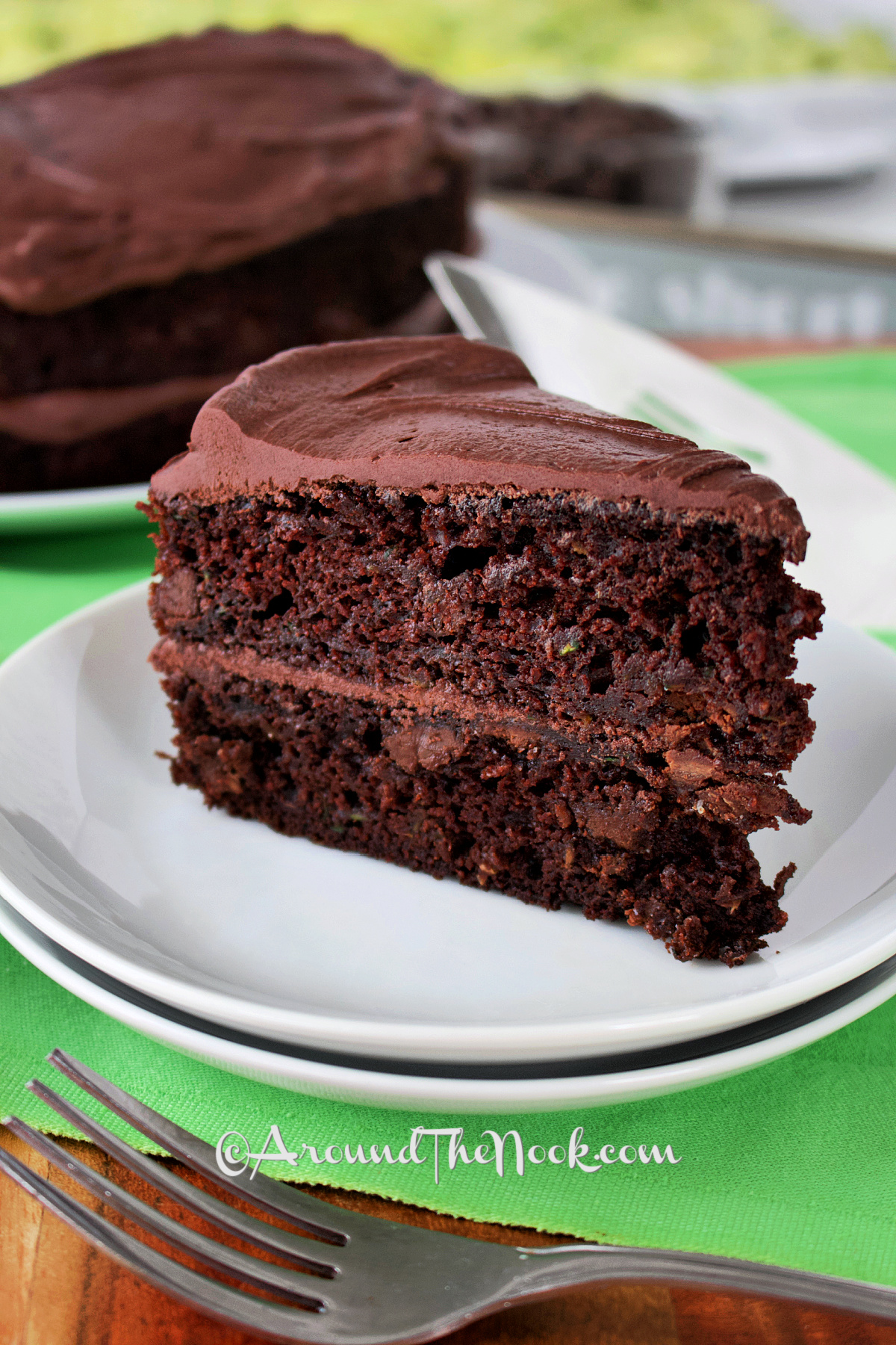 Zucchini Chocolate Cake - Around The Nook